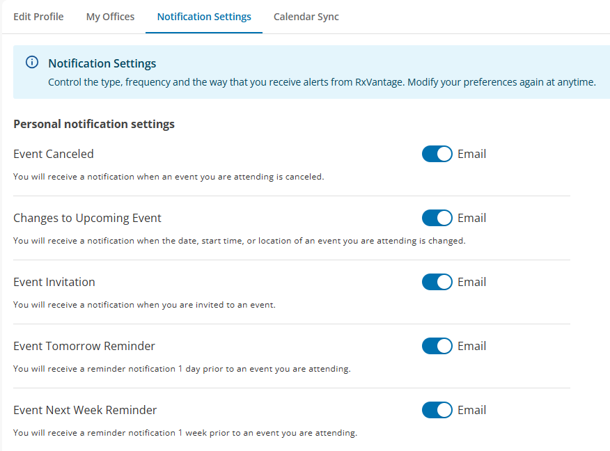 Managing Your Profile