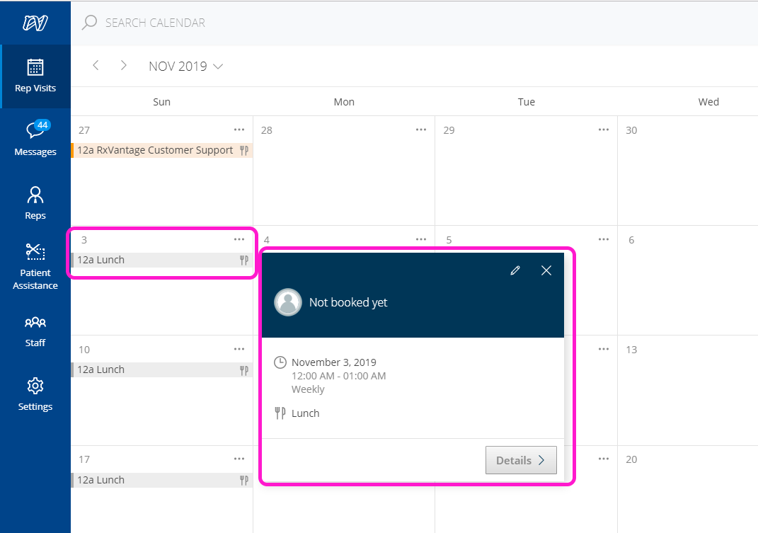 Book an Appointment on Behalf of Your Rep