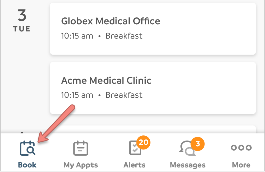 RxVantage Mobile App - Booking Appointments