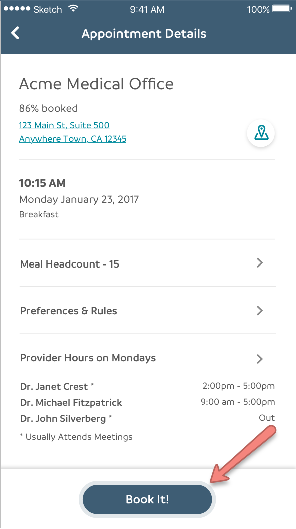 RxVantage Mobile App - Booking Appointments