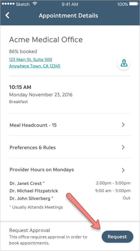 RxVantage Mobile App - Booking Appointments
