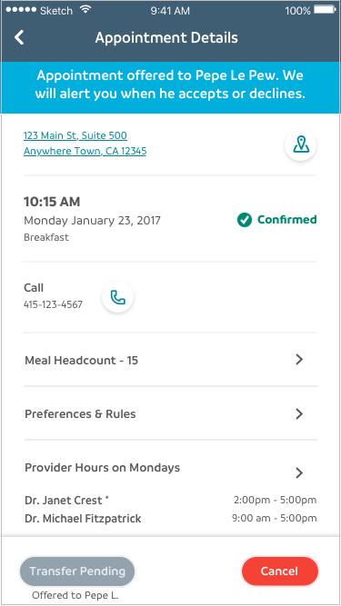 RxVantage Mobile App - Manage Your Appointments