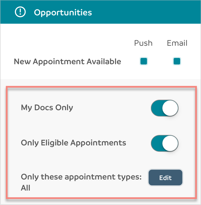RxVantage Mobile App - Settings