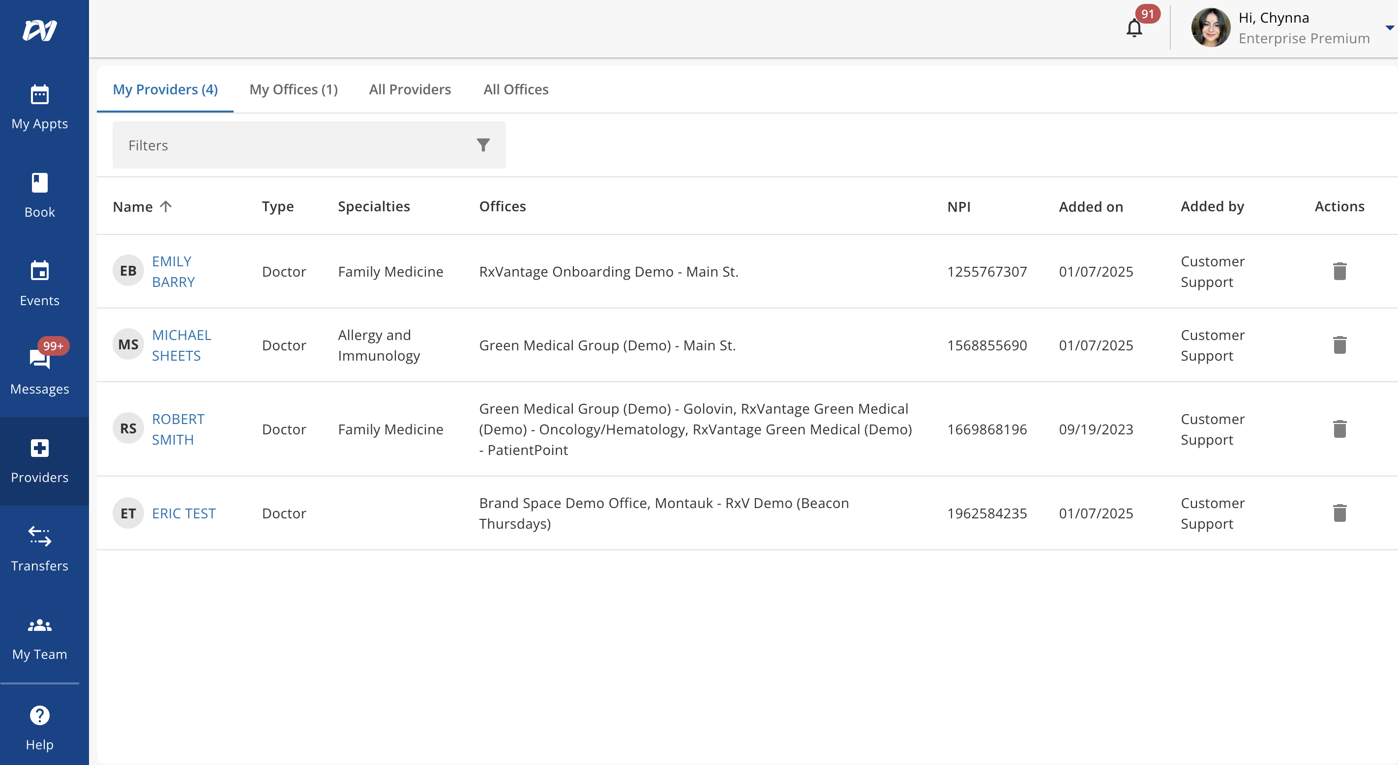 Manage Your Target Providers